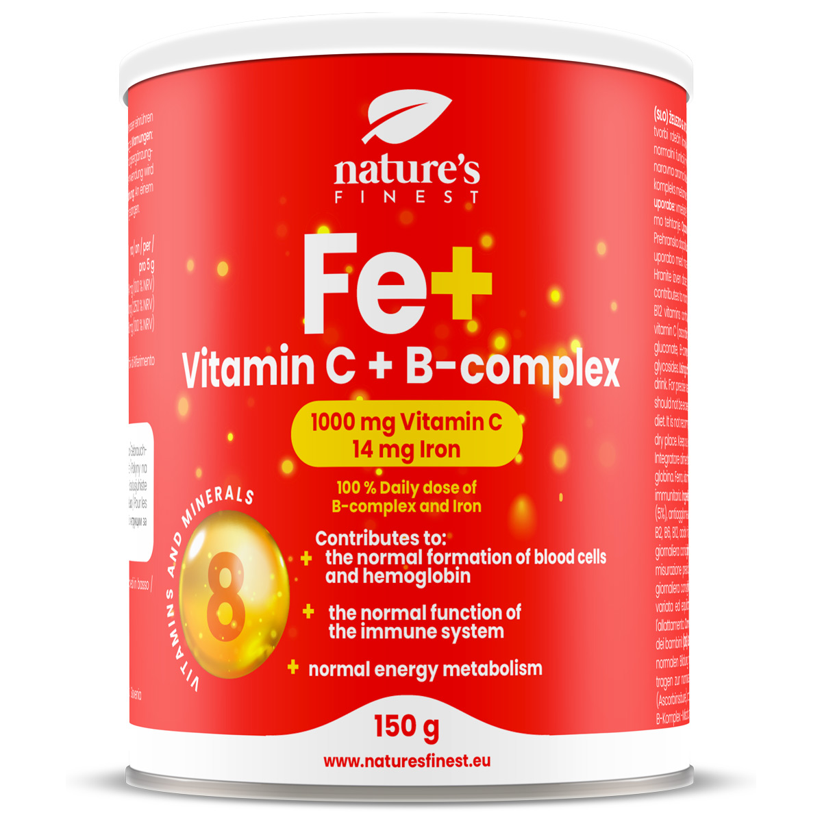 Fe + - integratore Di ferro + vitamina C + B-complex - Nature's finest