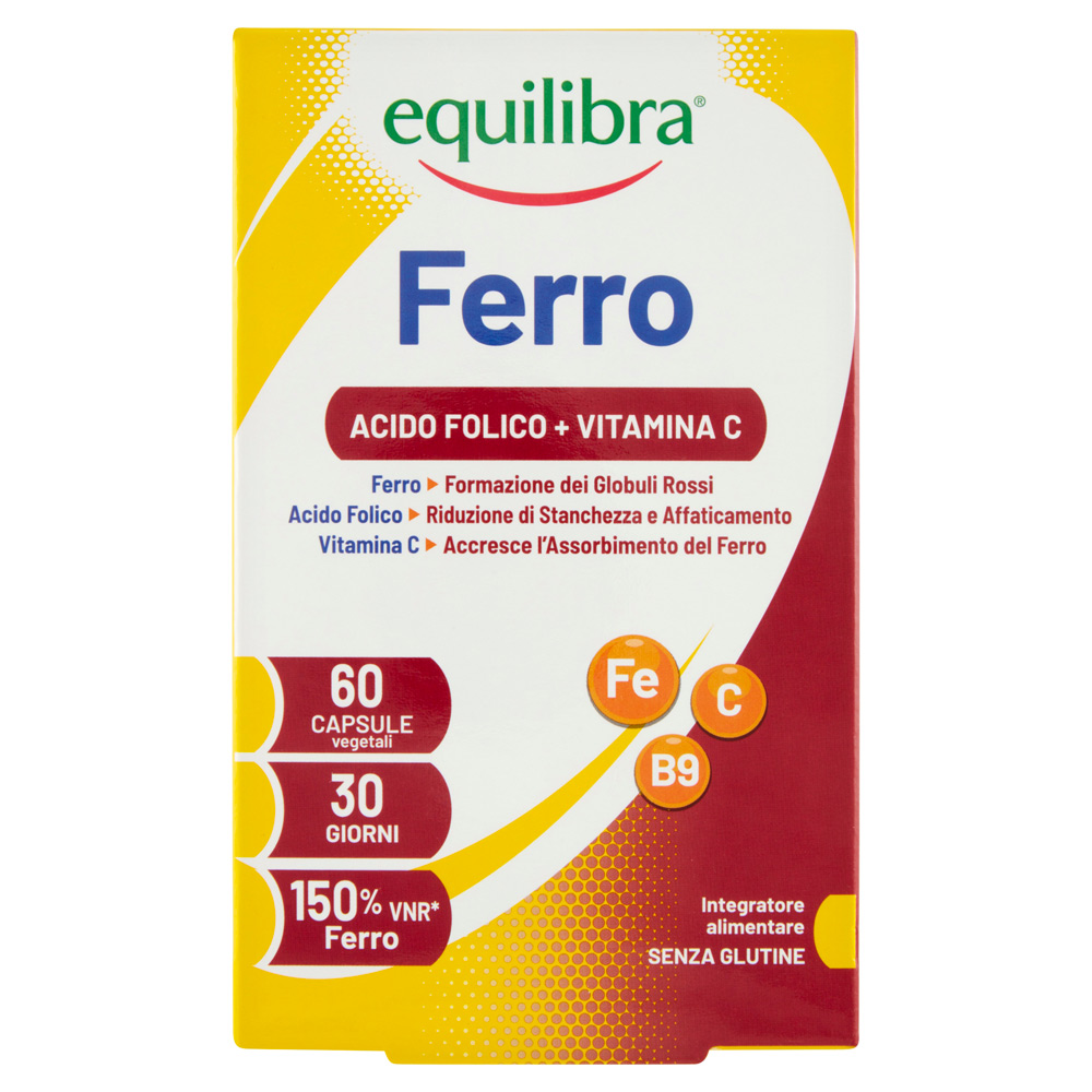 Ferro, vitamina C, acido folico integratore - Equilibra